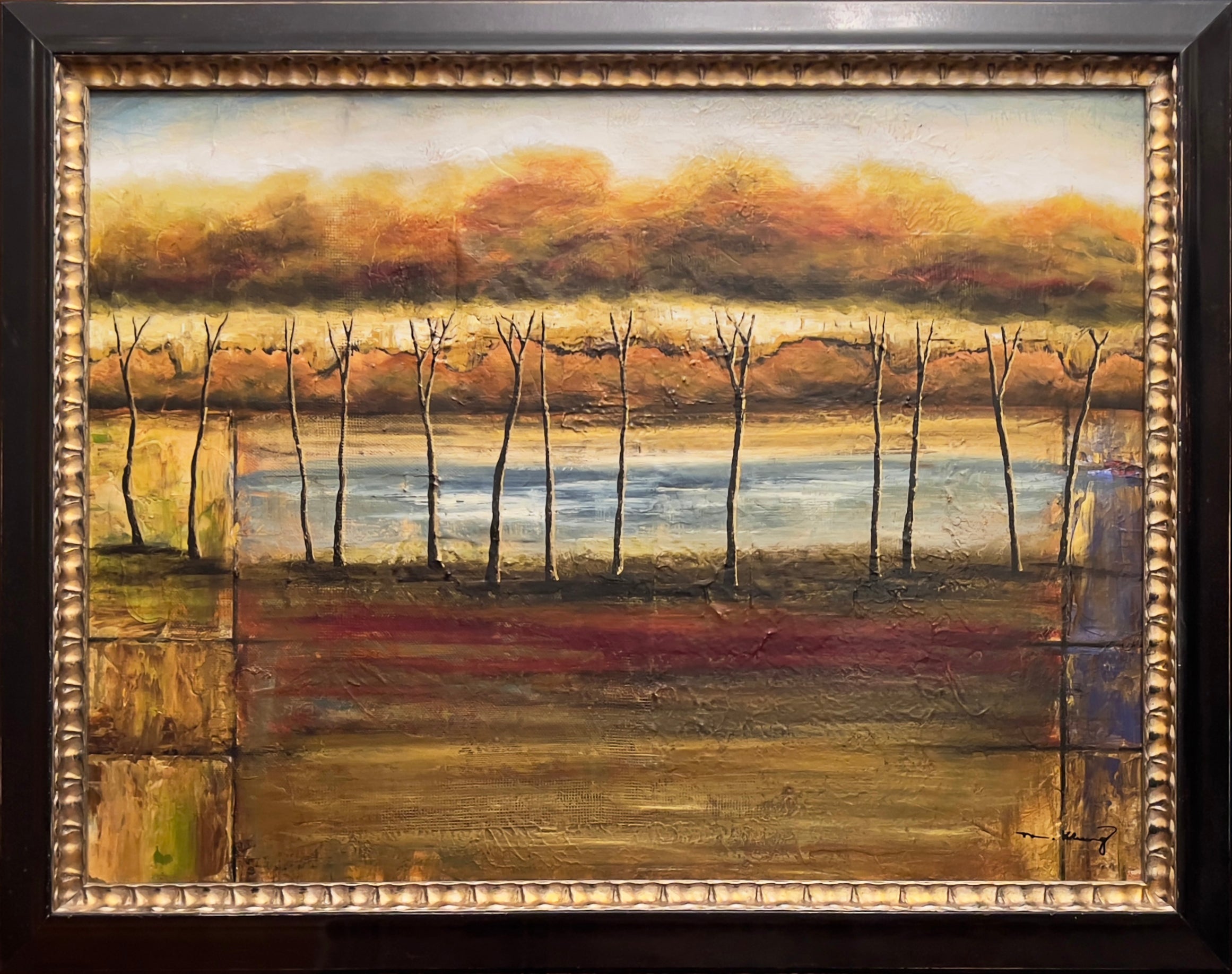 Michael Klung Mixed Media Landscape Painting BLENDING COLORS II ...