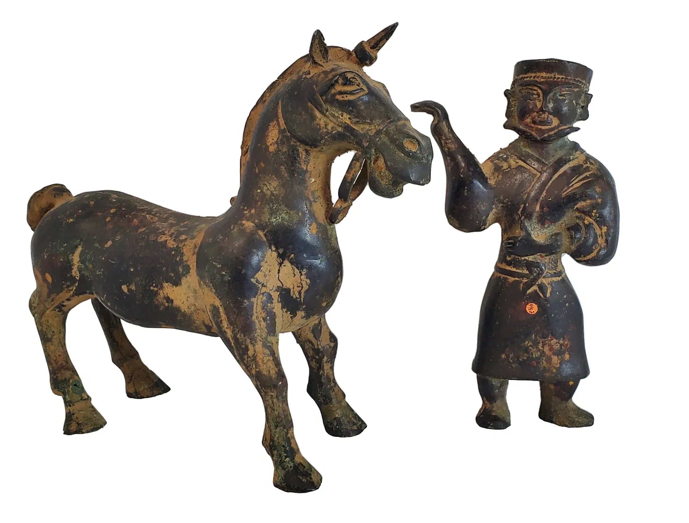 Ancient Chinese Bronze Mingqi Funerary Figurines Sculptures ...
