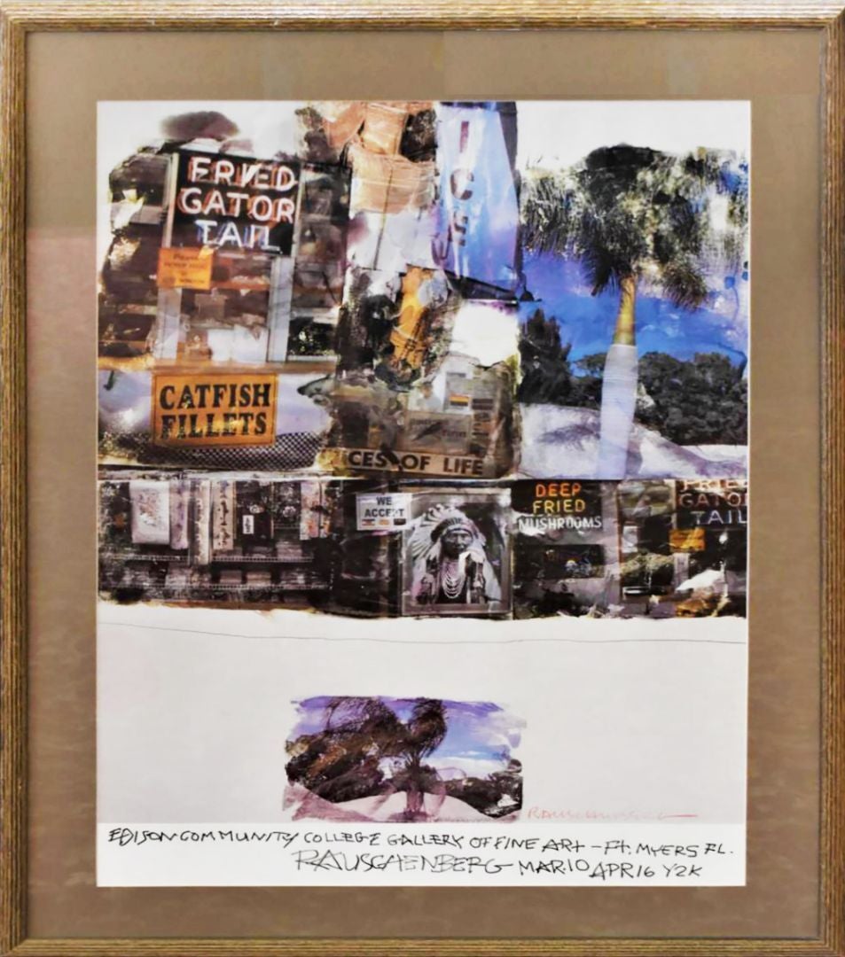 Robert Rauschenberg Signed Exhibition Poster, 2000 | Worthington Galleries