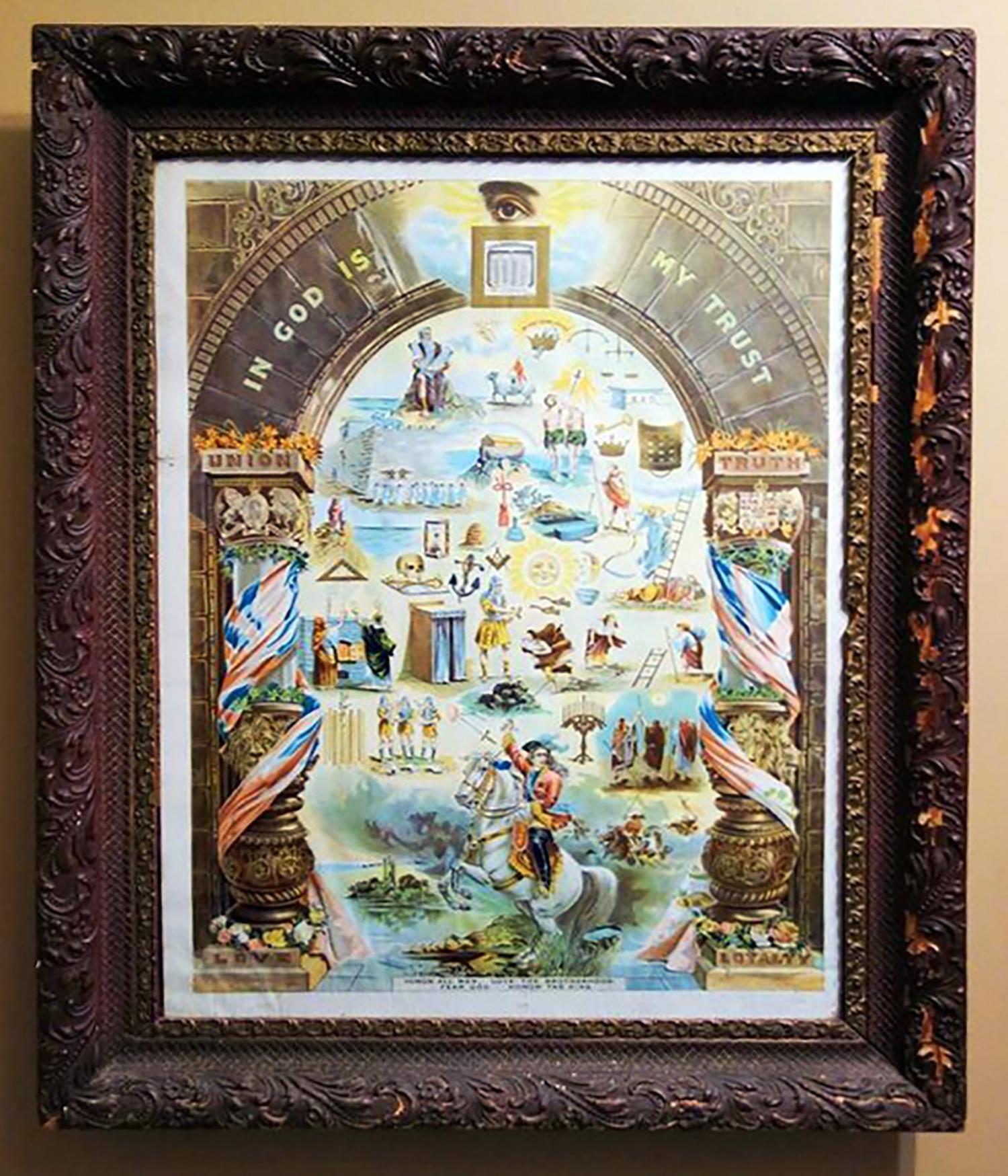 Antique Original Loyal Orange Lodge Broadsheet / Banner | Worthington ...